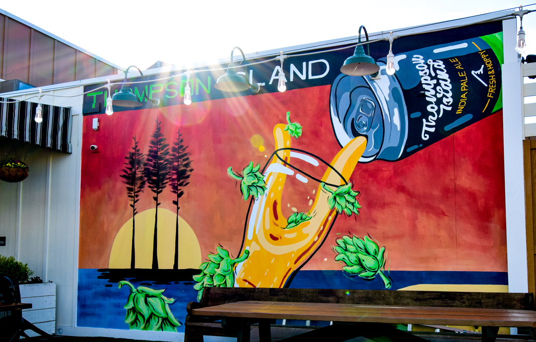 Thompson Island Brewing Company unveils new mural - DBT