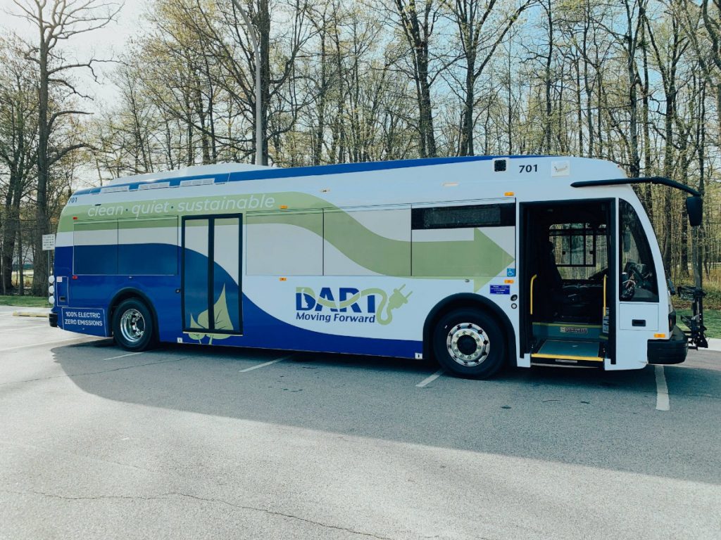 Federal grant to buy six electric DART buses - Delaware Business Times