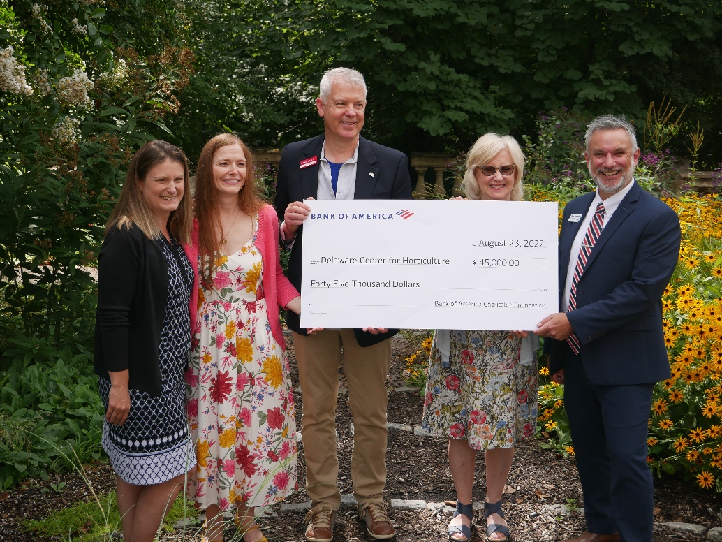 Delaware Center for Horticulture receives $45k from Bank of America - DBT