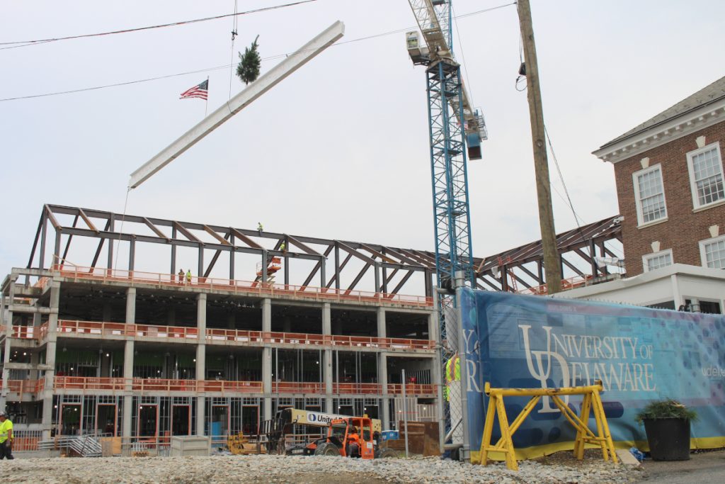 Building X UD lab construction marks milestone