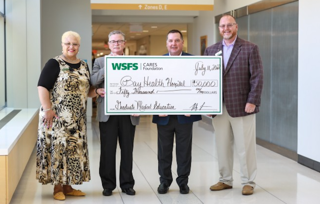 WSFS donates $50K to Bayhealth's education programs - DBT