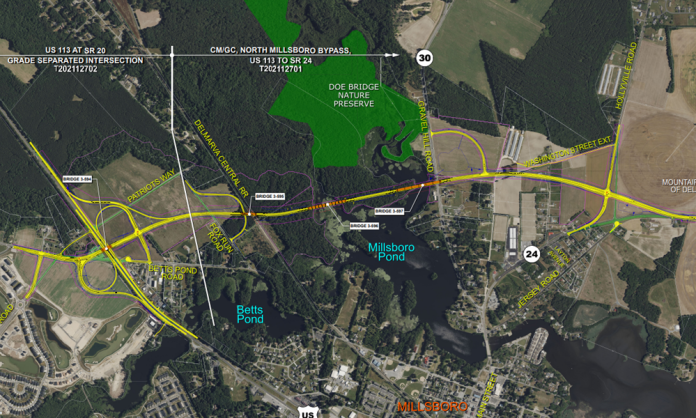 Millsboro bypass, interchange construction begins