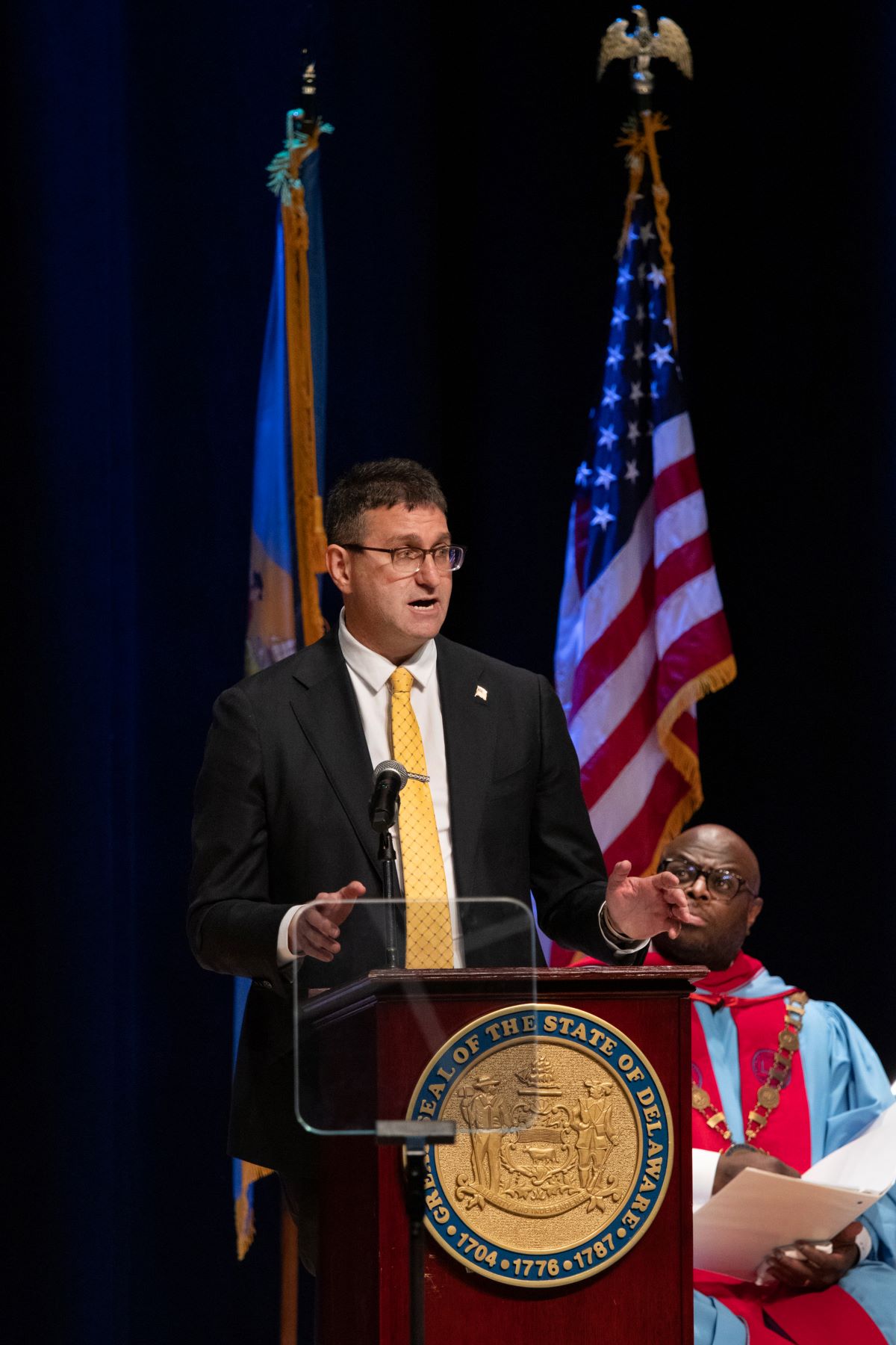 Meyer sworn in as governor, signs first order on apprenticeship study